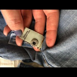 Ruff Hewn | Tops | Ruff Hewn Lace Up Neck Chambray Tunic | Poshmark